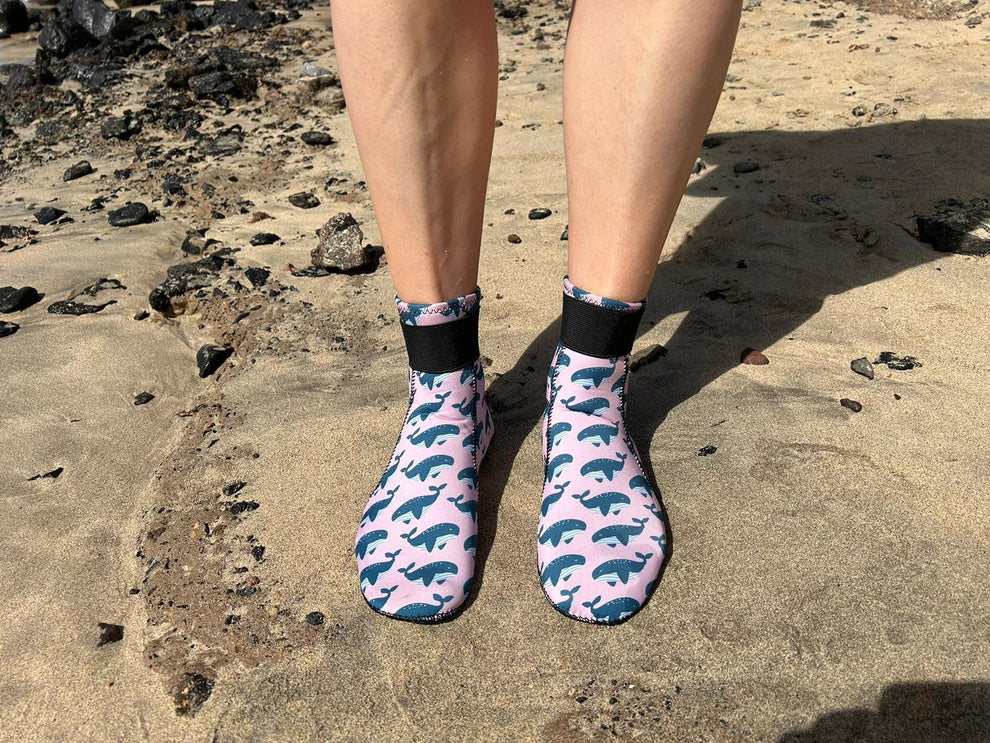 Neoprene wild swimming socks: Humpback – WildSwimmingSocks