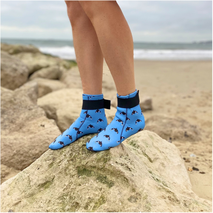 Neoprene wild swimming socks: Orca – WildSwimmingSocks